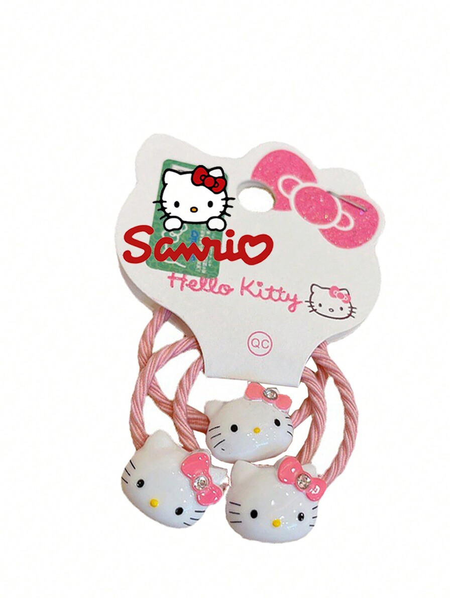Genuine Sanrio Hello Kitty Hair Rope Kitty Cat Kawaii Elastic Rubber ...