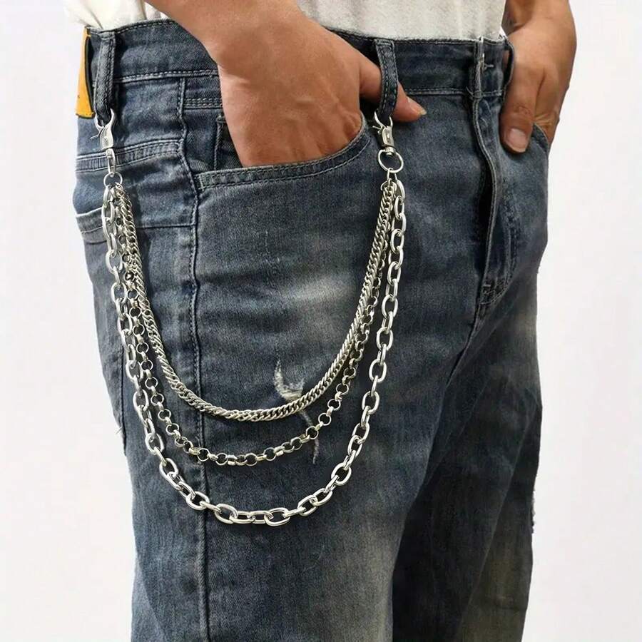 European And American Cross-Border Simple Retro Hip Hop Pant Chain ...