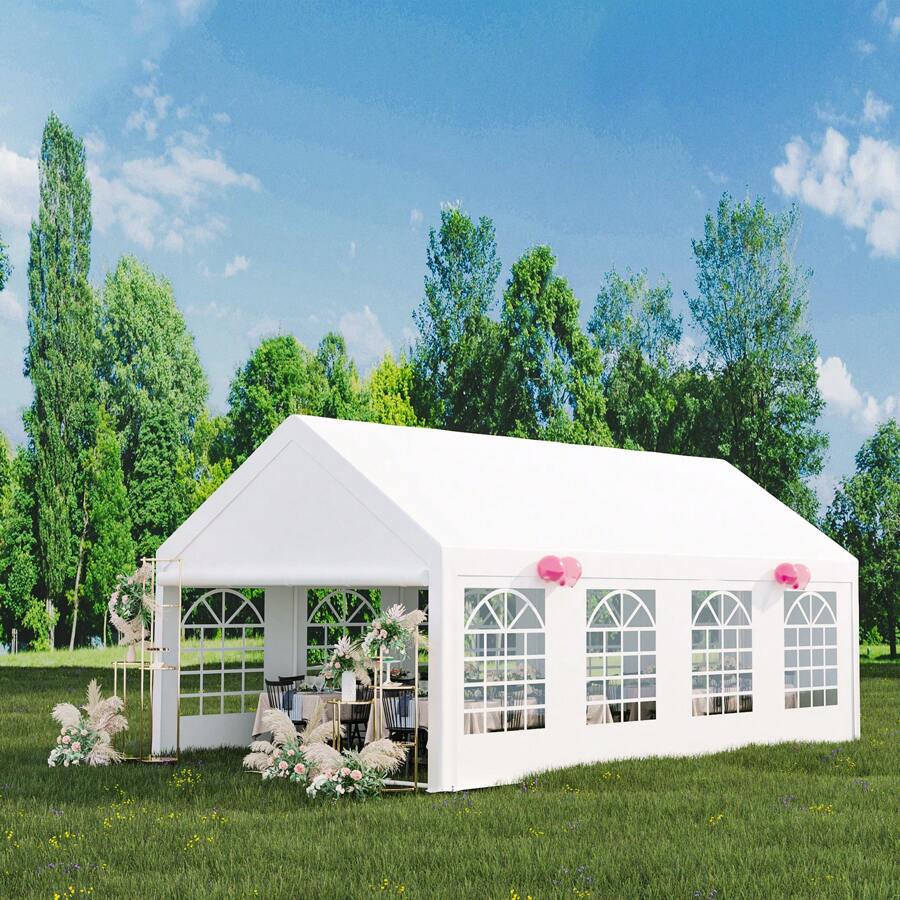 16 X 32 FT Outdoor Event Tent With Removable Sidewalls - Ideal For ...
