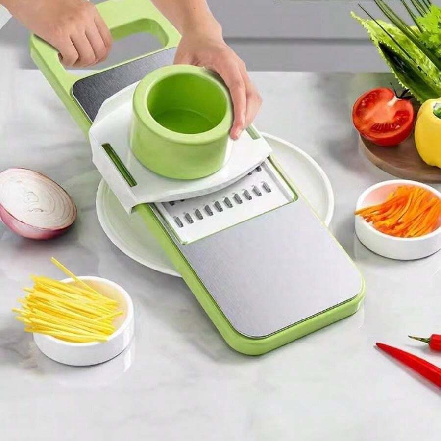 Multipurpose Stainless Steel Vegetable Slicer, Hand Guard, Quick ...