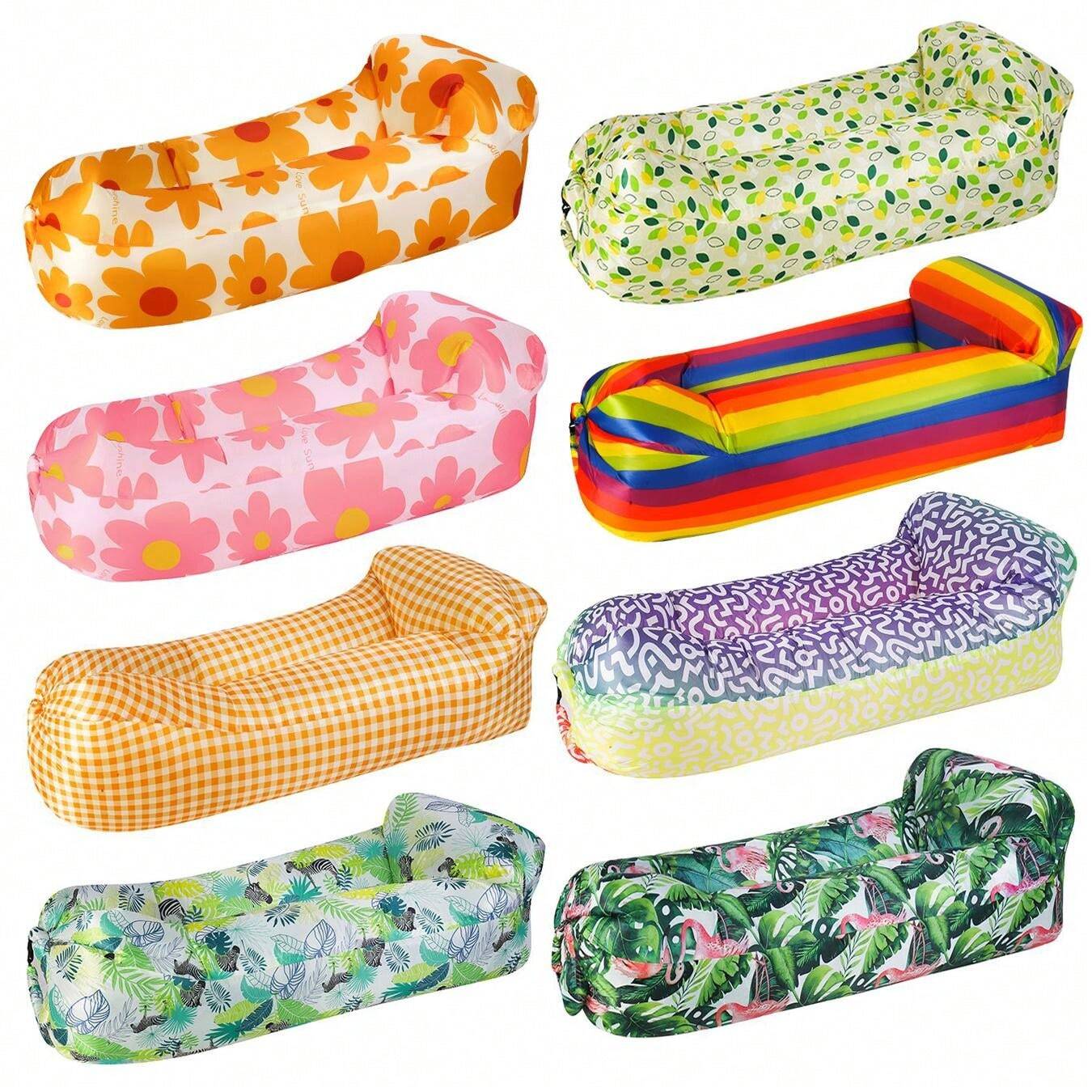 Inflatable Sofa For Outdoor Camping, Slouchy Air Bed For Single Person ...