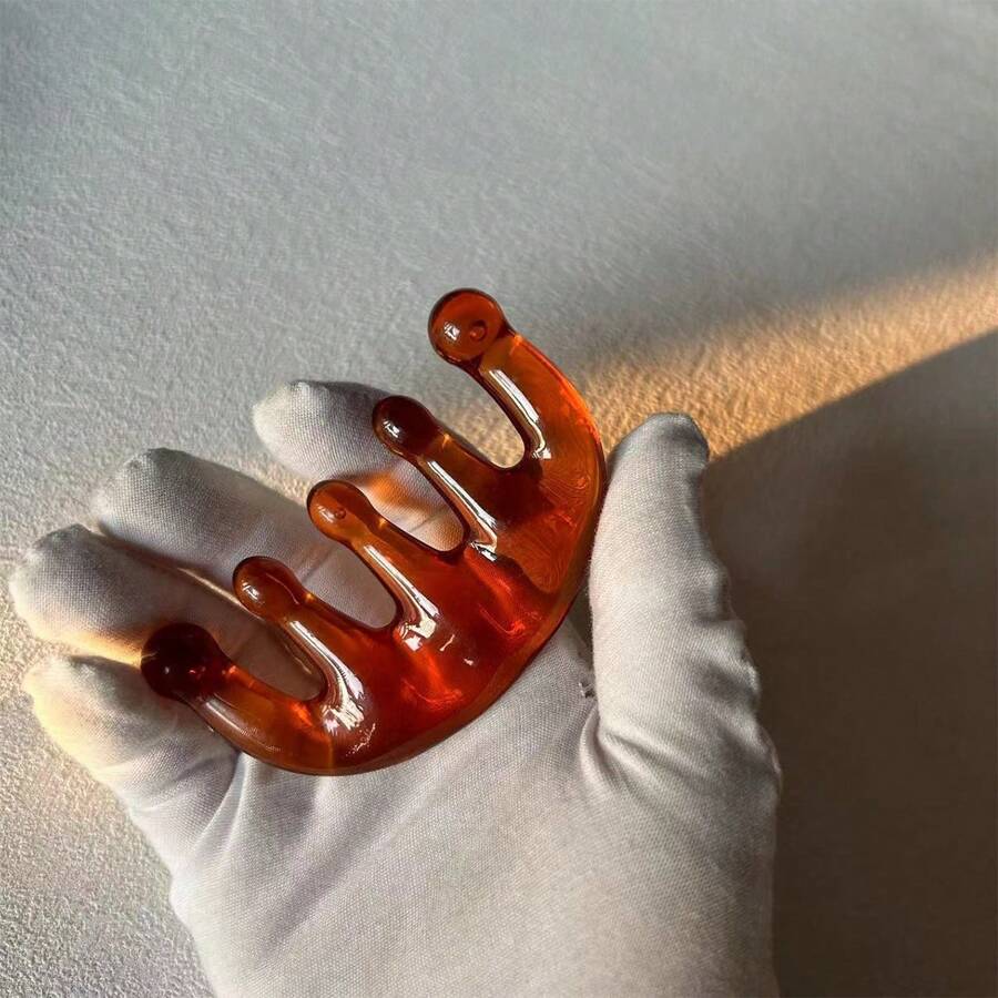 3pcs Massage Acupuncture Meridian Comb Set, Including Comb With Five ...