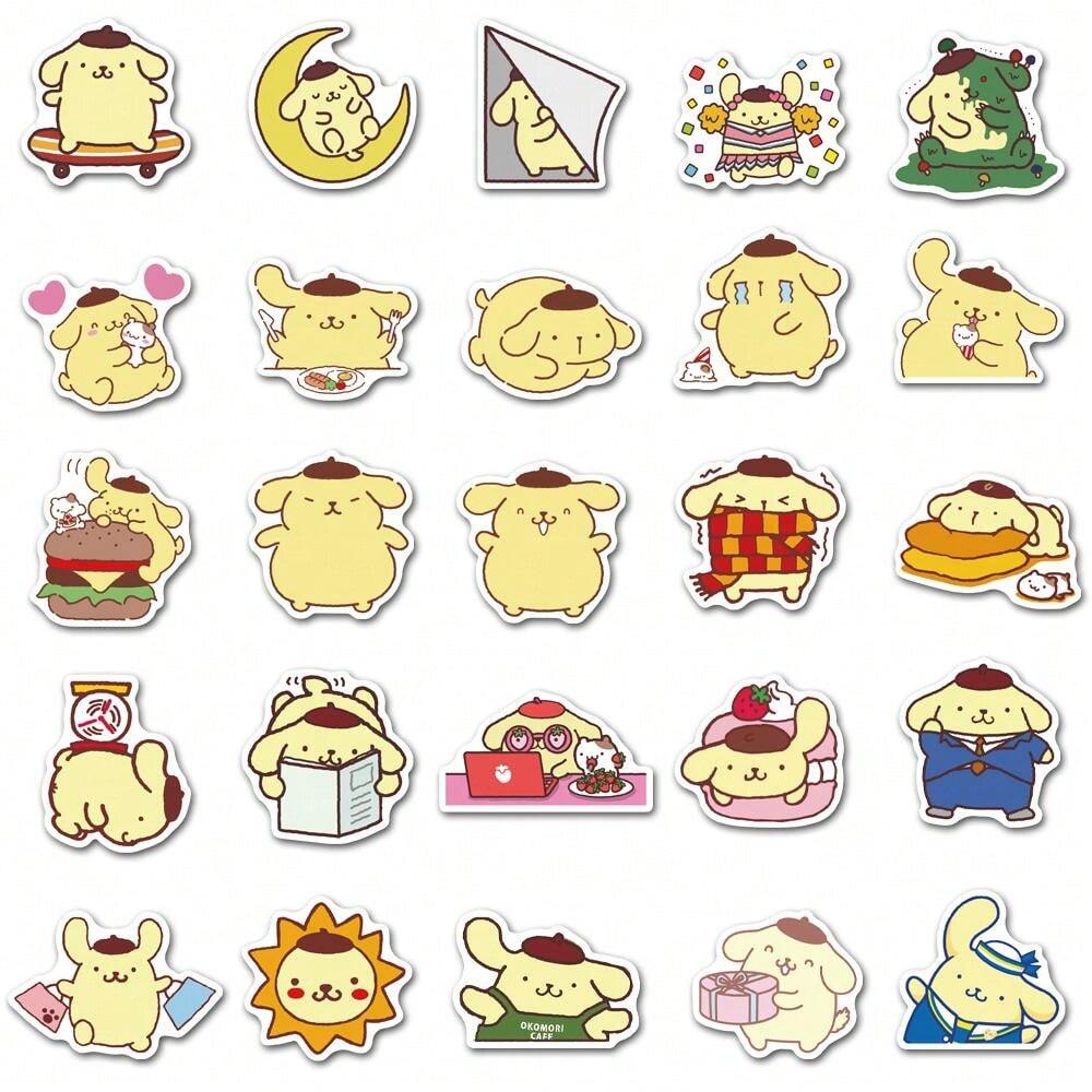 50Pcs Sanrio Officially Licensed Stickers Pompompurin Stickers Kawaii ...