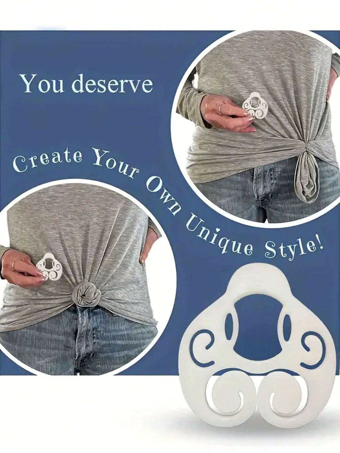 1/2pcs White Shirt Tightening Clasp For Women, Multifunctional Styling ...