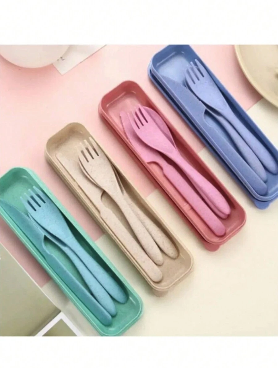 Set de Cubiertos Portatiles Con Estuche Ecologico | Moda de Mujer ...