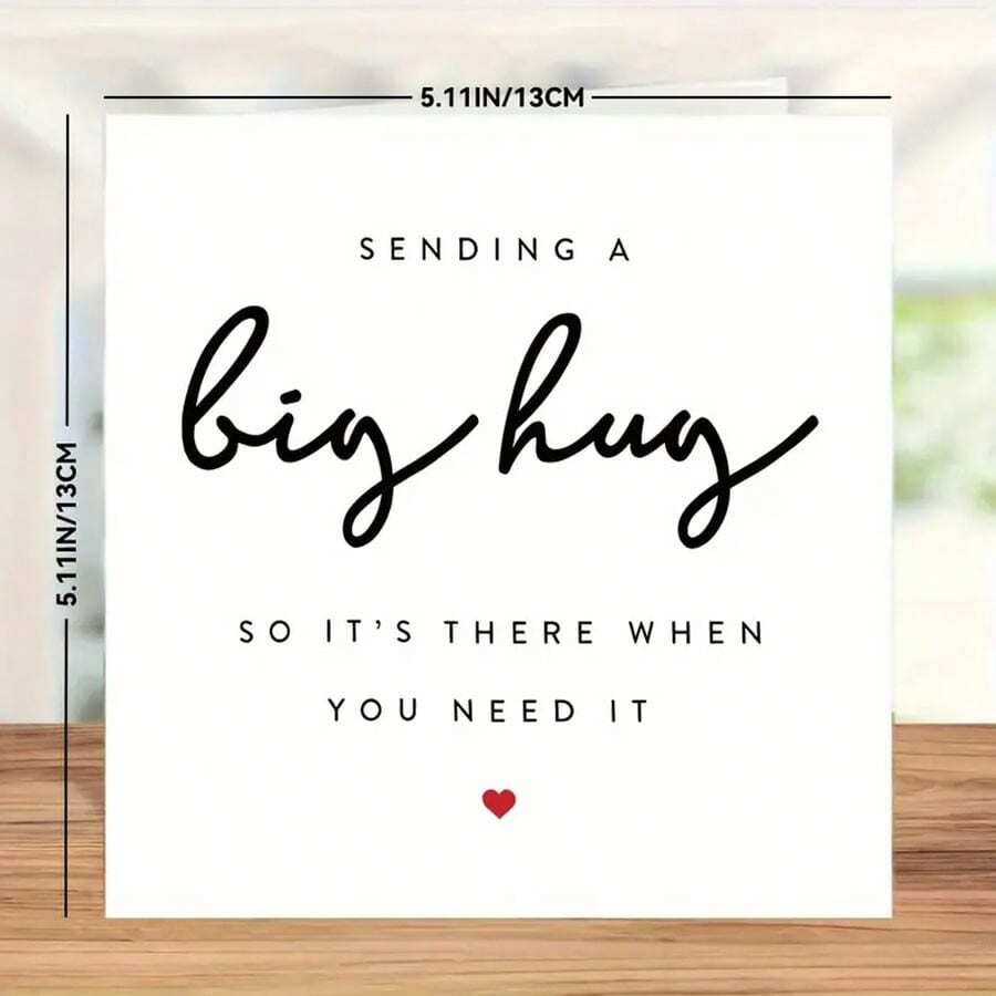 Wallet Card Sending A Big Hug So It's There When You Need It, Missing You Card, Long Distance ...
