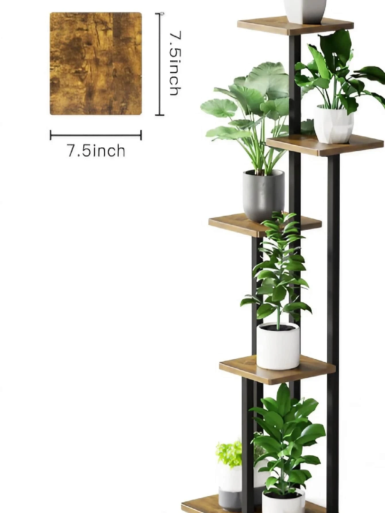 5 Tier Plant Stand Indoor,,Multi-Layered Plant Stands For Multiple ...