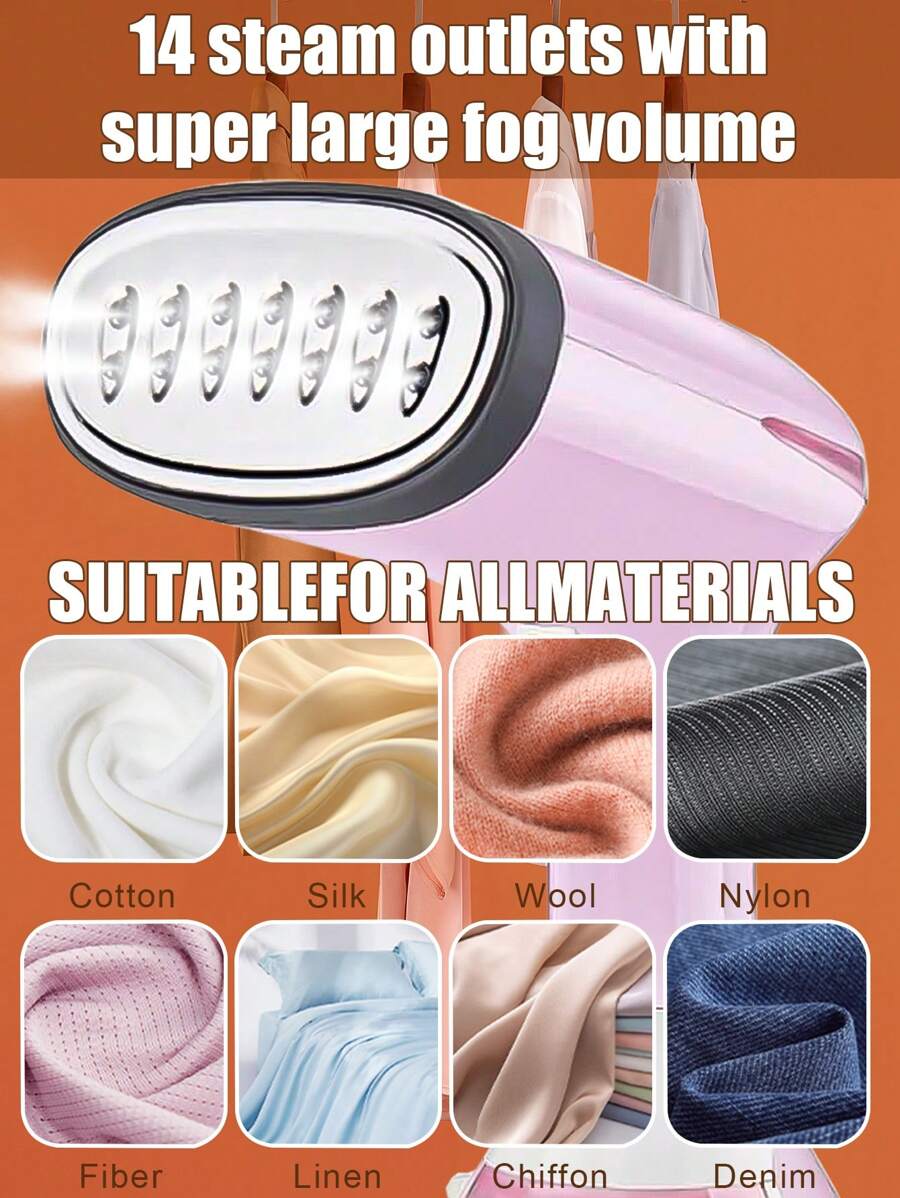 Portable 2-In-1 Handheld Steam Clothes Steamer,Fast Heating, Powerful ...