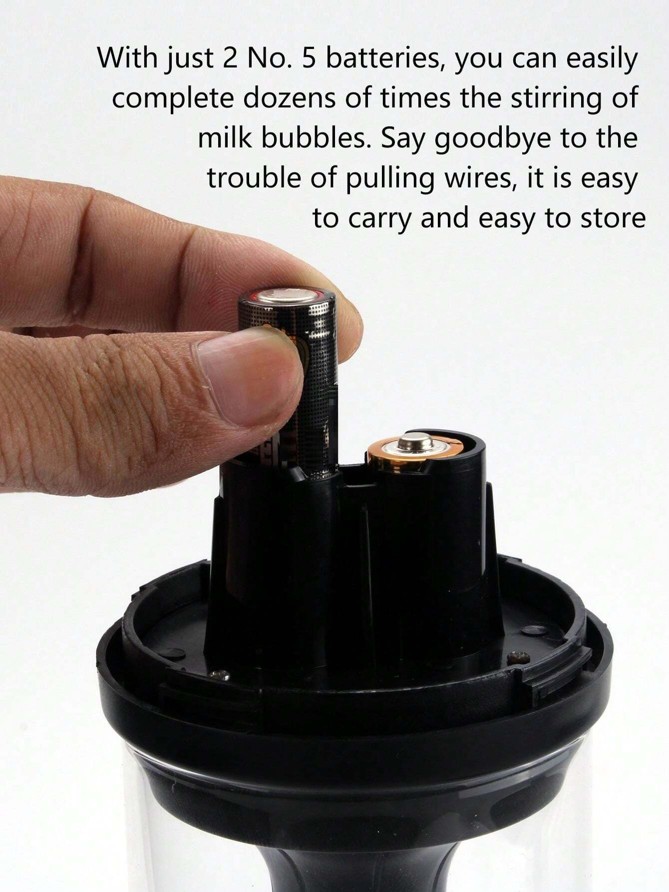 A Milk Frother With A Capacity Of 450 Milliliters, A Glass Container With A Graduated Mark ...