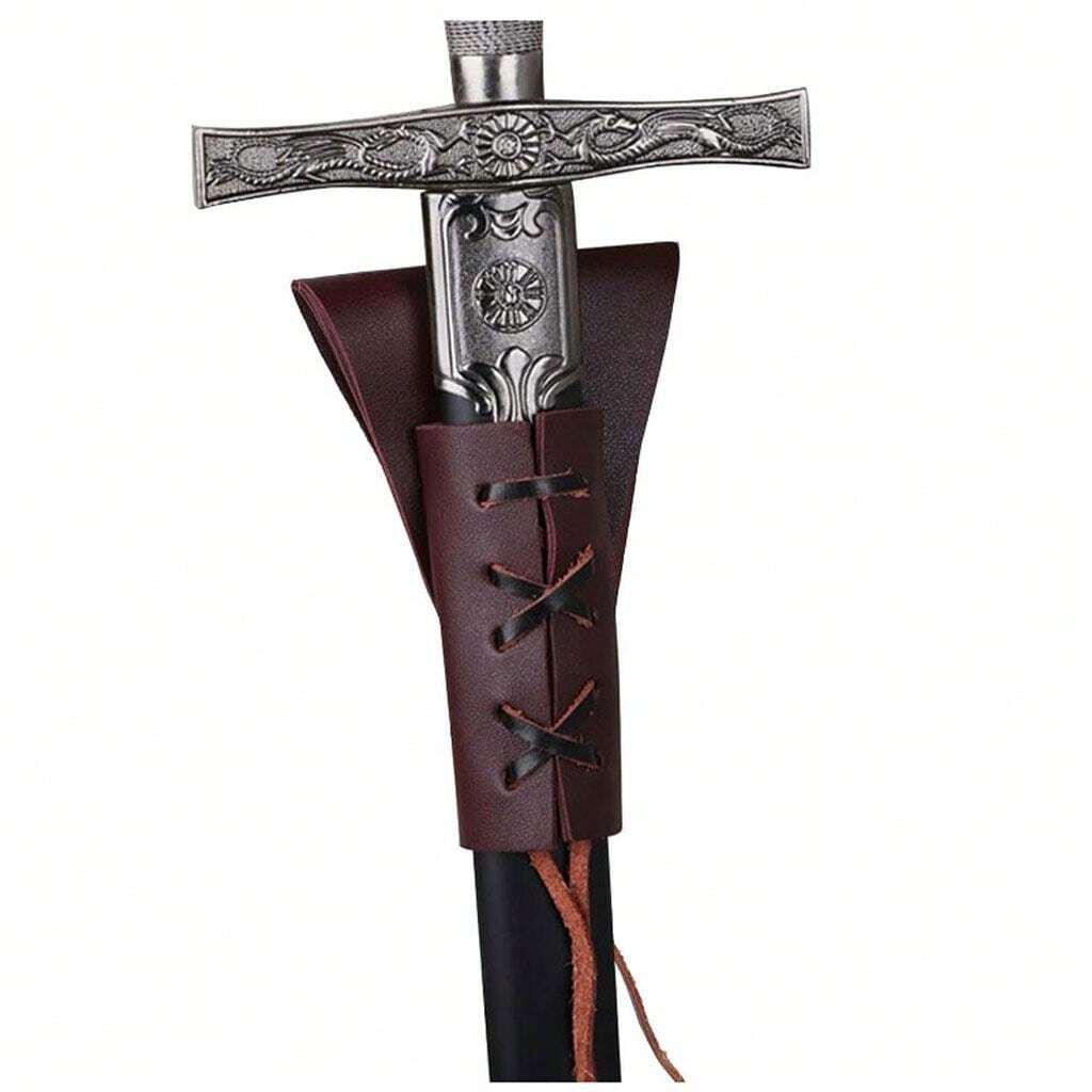 2025 Medieval Gun Shoulder Holster Pu Leather Flintlock Pistol Rivets ...