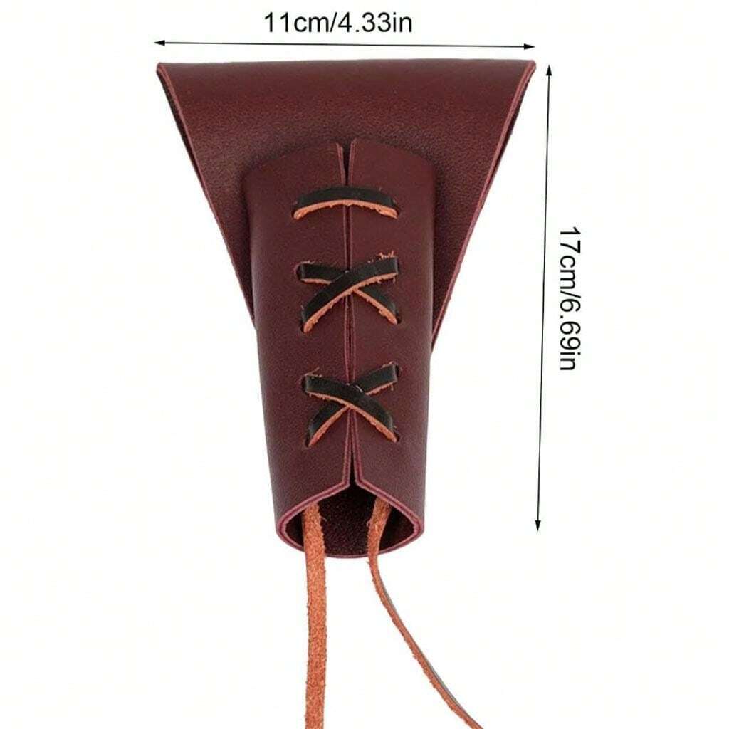 2025 Medieval Gun Shoulder Holster Pu Leather Flintlock Pistol Rivets ...