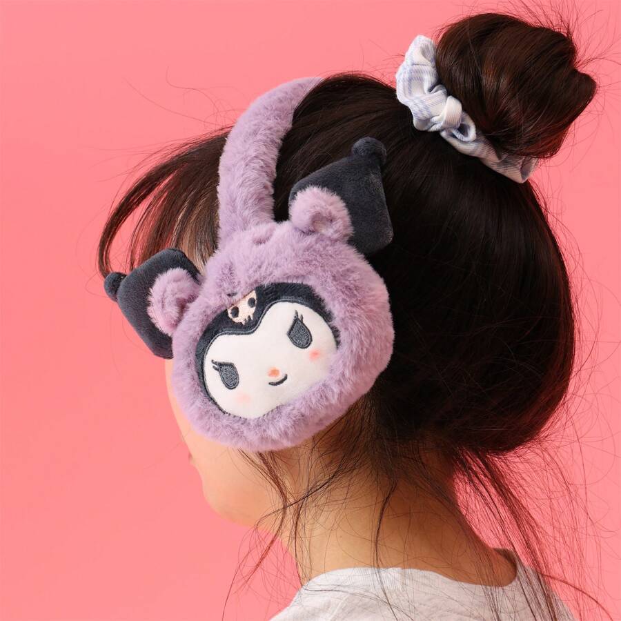 MINISO Sanrio Characters Cinnamoroll Soft Plush Warmer Earmuff Winter ...