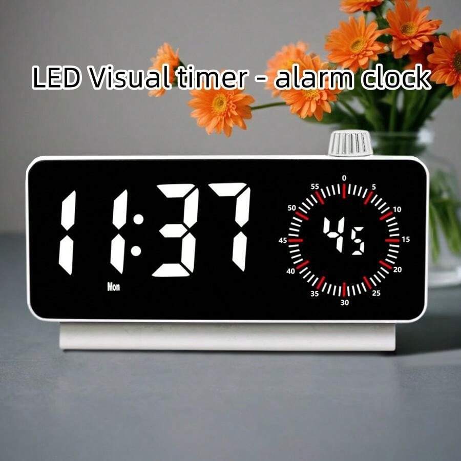 1pc LED Multifunctional Big Screen Visual Timer-Alarm Clock, Count Down ...