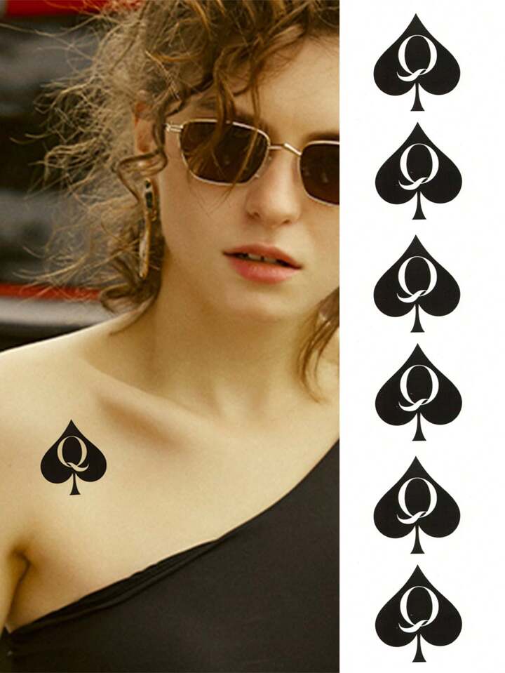 Beta Spade Tattoos 15 X " JACK OF SPADES " BETA BOY SISSY Temporary