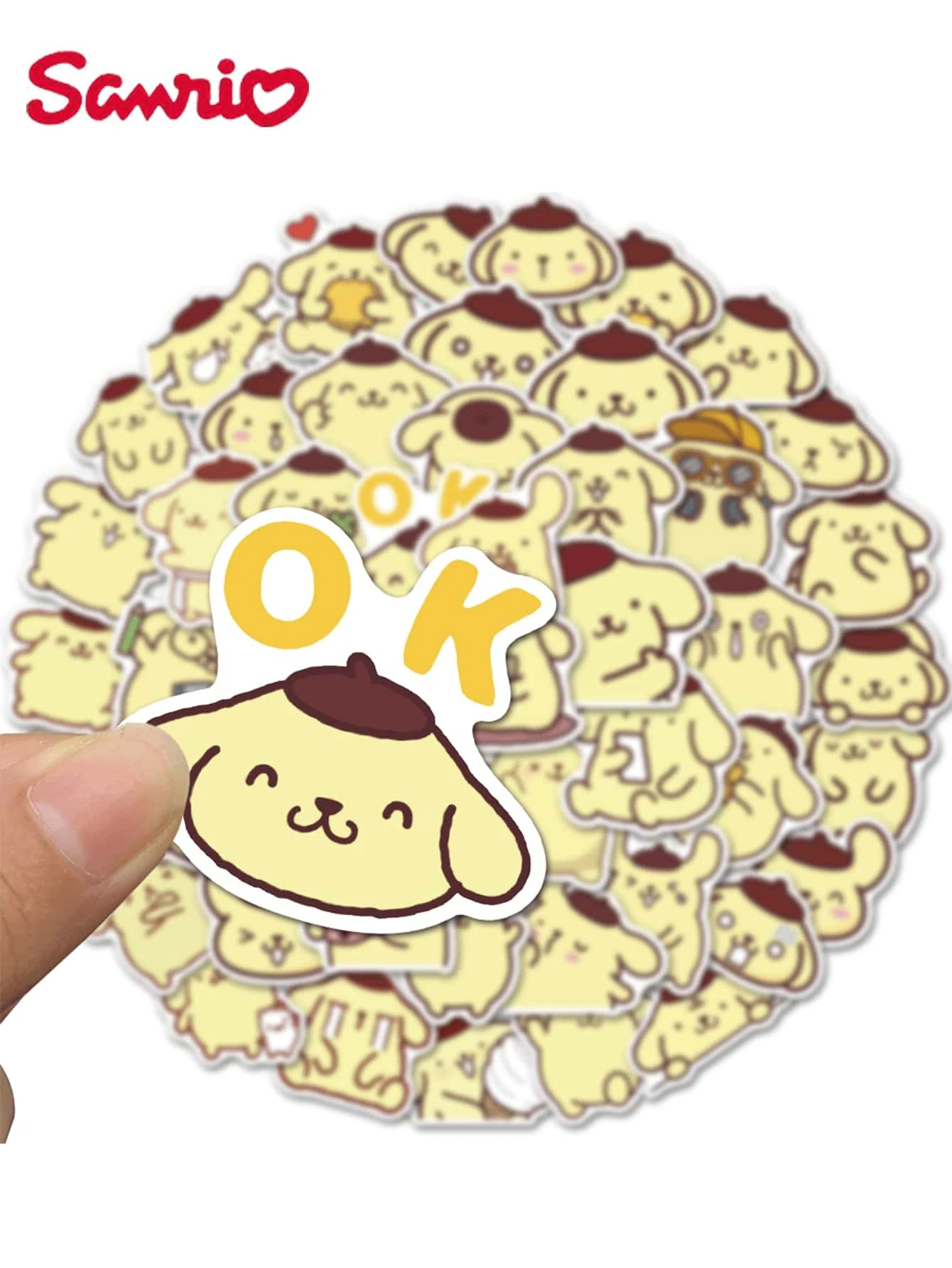 50Pcs Sanrio Officially Licensed Stickers Pompompurin Stickers Kawaii ...