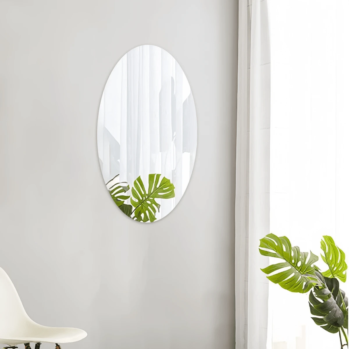 Acrylic Mirror Self-Adhesive Flexible Mirror For Bedroom And Bathroom ...