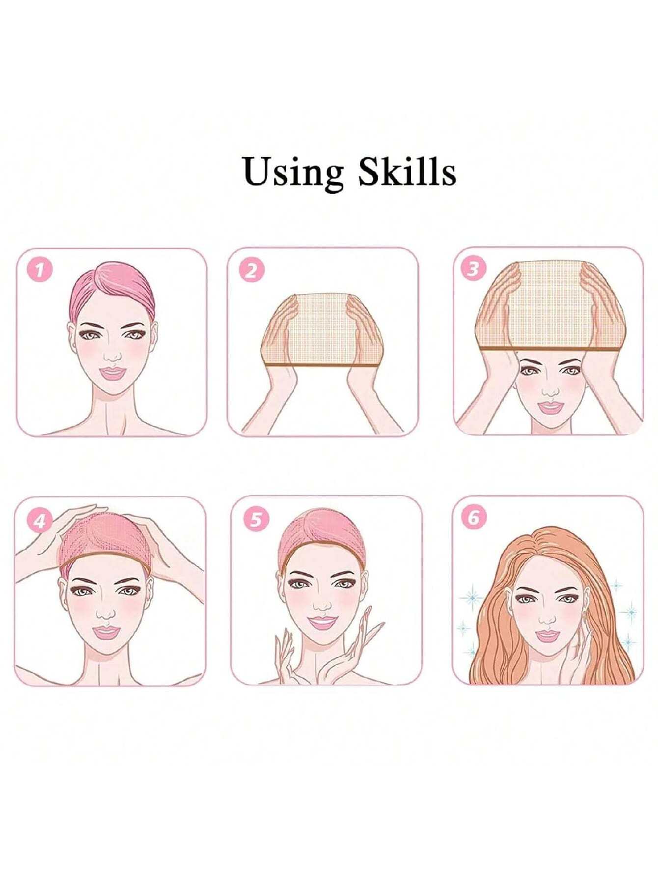 24 Pieces HD Wig Caps,Stretchy Nylon Wig Cap, Wig Caps For Women Lace ...