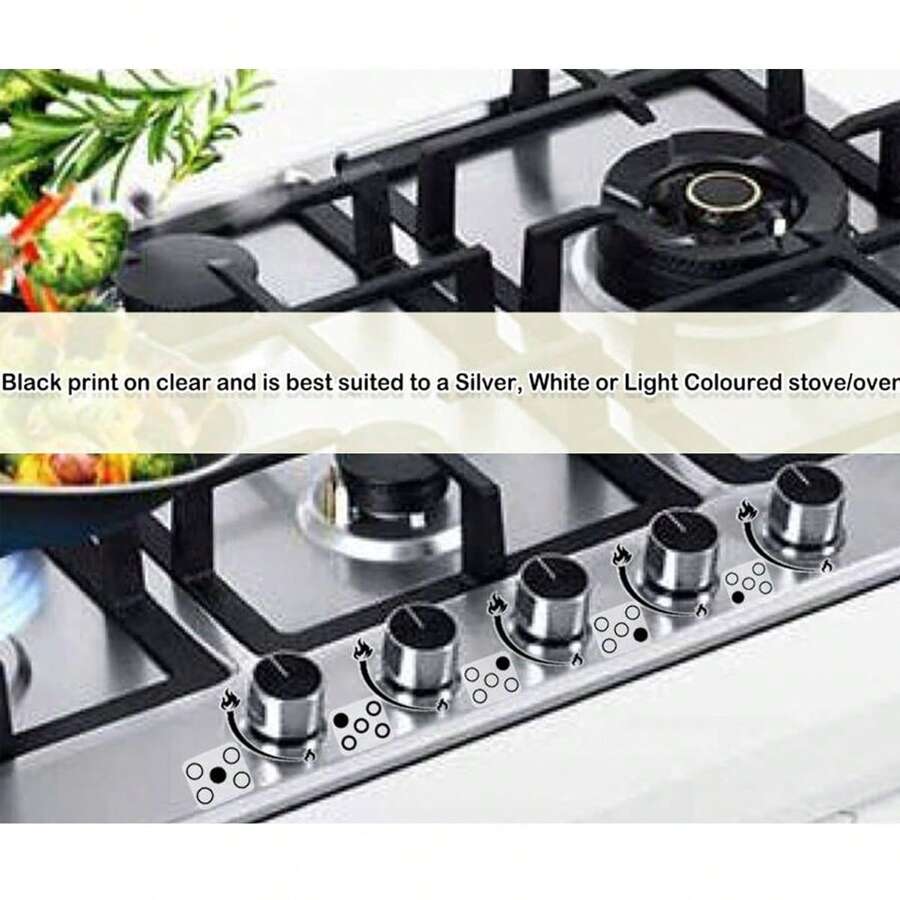 Flame Indicating Stickers Flame Indicators Ring Stove Labels - Oven ...