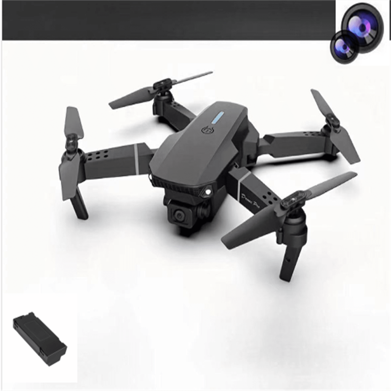 E88pro Foldable Rc Quadcopter Drone With Camera, Wifi Fpv Live Video ...