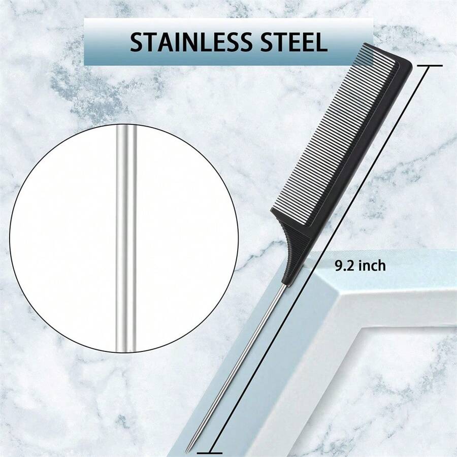 3 Pcs Slick Back Hair Brush Set Bristle Hair Brush Edge Control Brush ...