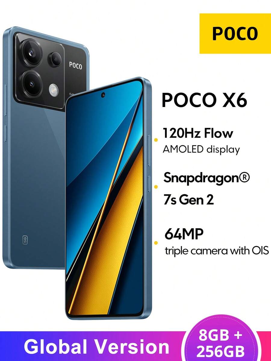 xiaomi POCO X6 5G Globale Version Smartphone 8GB+256GB mit ...