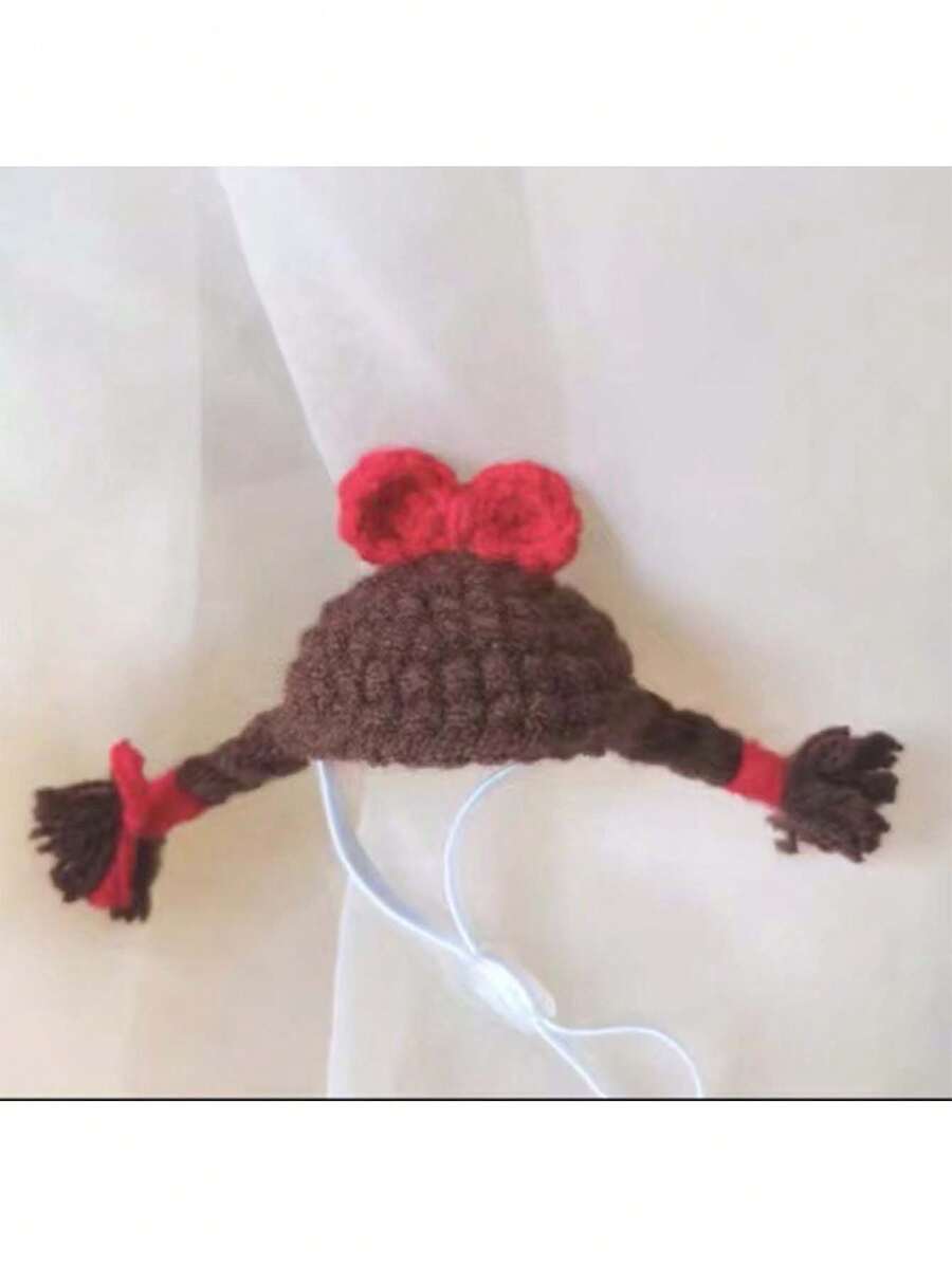 1pc Mini Knitted Crochet Pet Hat, For Hamsters, Parrots, Lizards ...