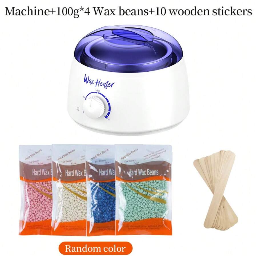 Wax Hair Removal Kit For Women Men Waxing Warmer For Sensitive Skin ...