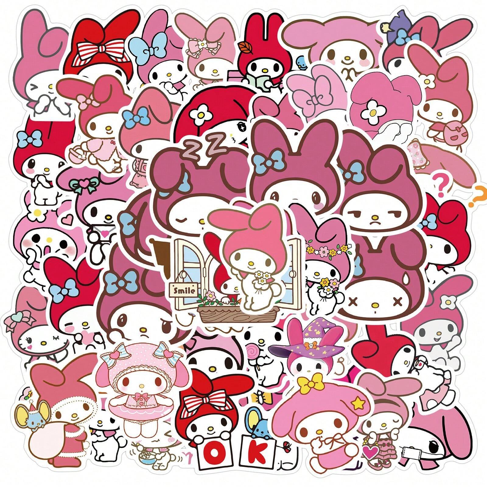 50Pcs Sanrio Officially Licensed Stickers My Melody Stickers Kawaii ...
