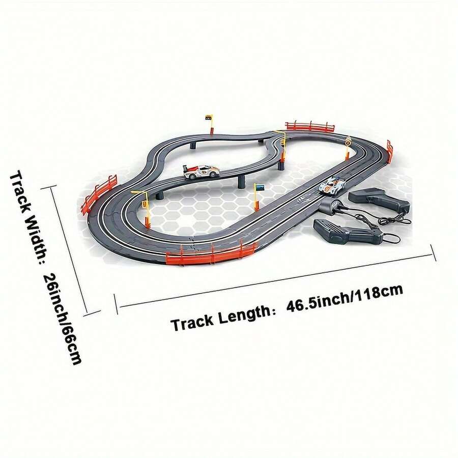High-Speed Electric Racing Track Set - Durable, Easy Assembly, Indoor ...