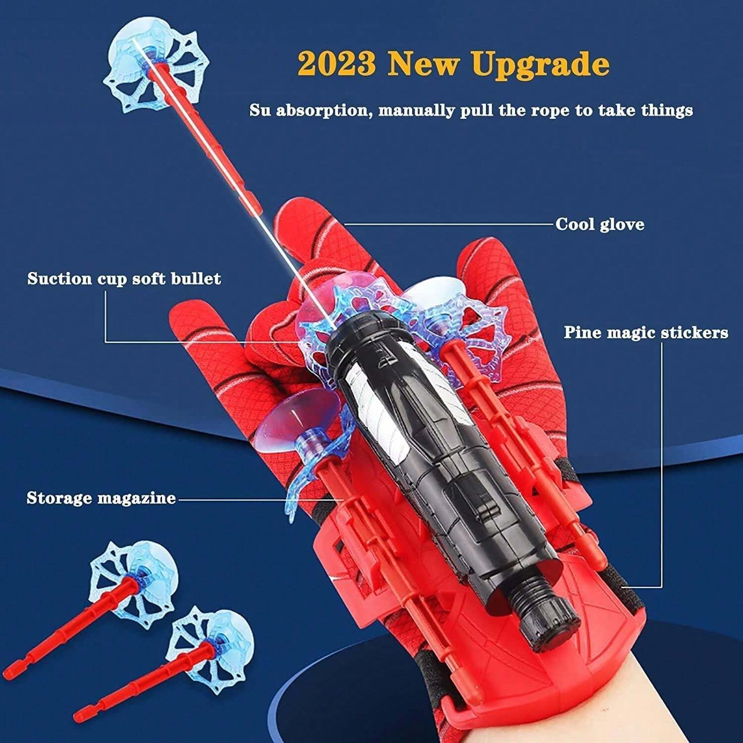 Hero Wrist Launcher Web Shooter Zuignap Zachte Kogel Pistool Met ...
