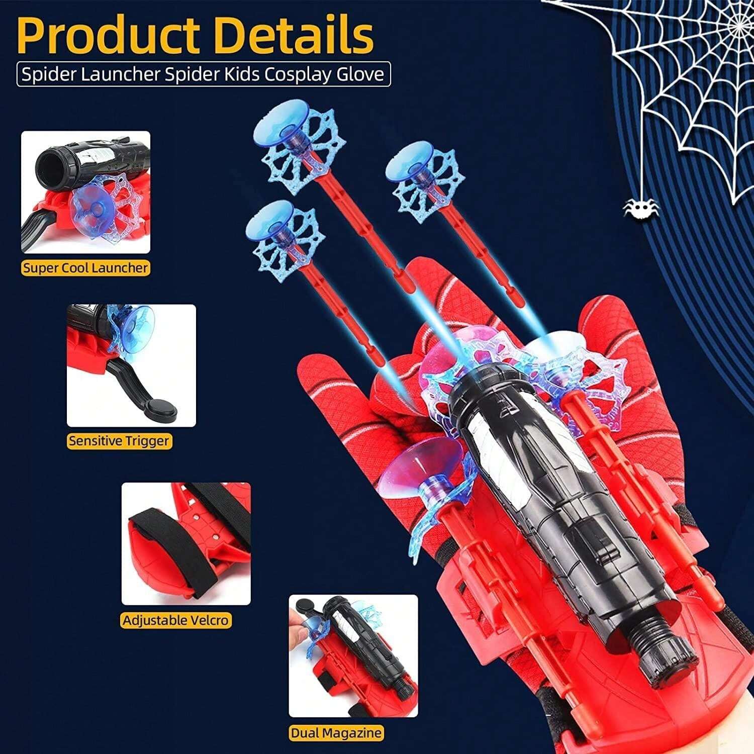 Hero Wrist Launcher Web Shooter Zuignap Zachte Kogel Pistool Met ...