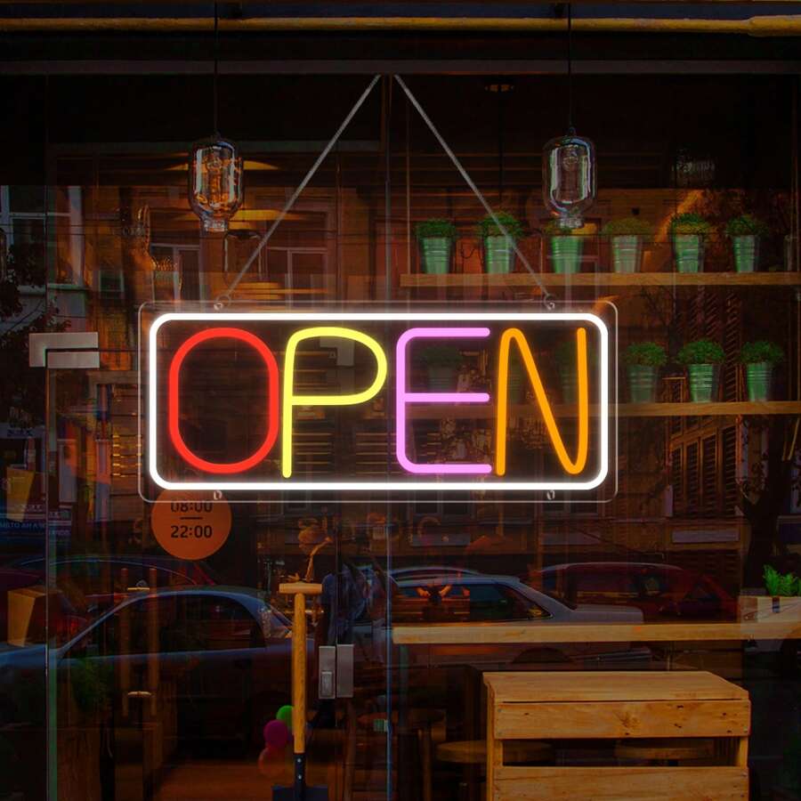 Open-Neon Signs For Hanging Glowing Art Deco In Restaurants, Bars ...
