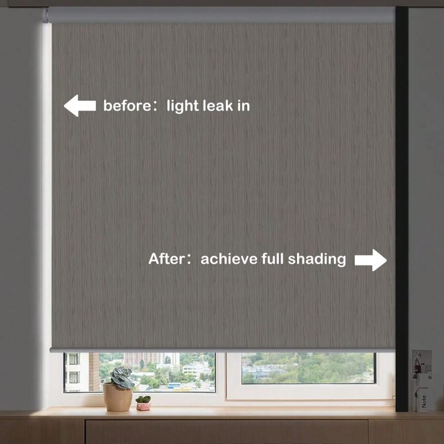 Window Light Blocker Blackout PVC Strips For Blinds Gap Side Track ...