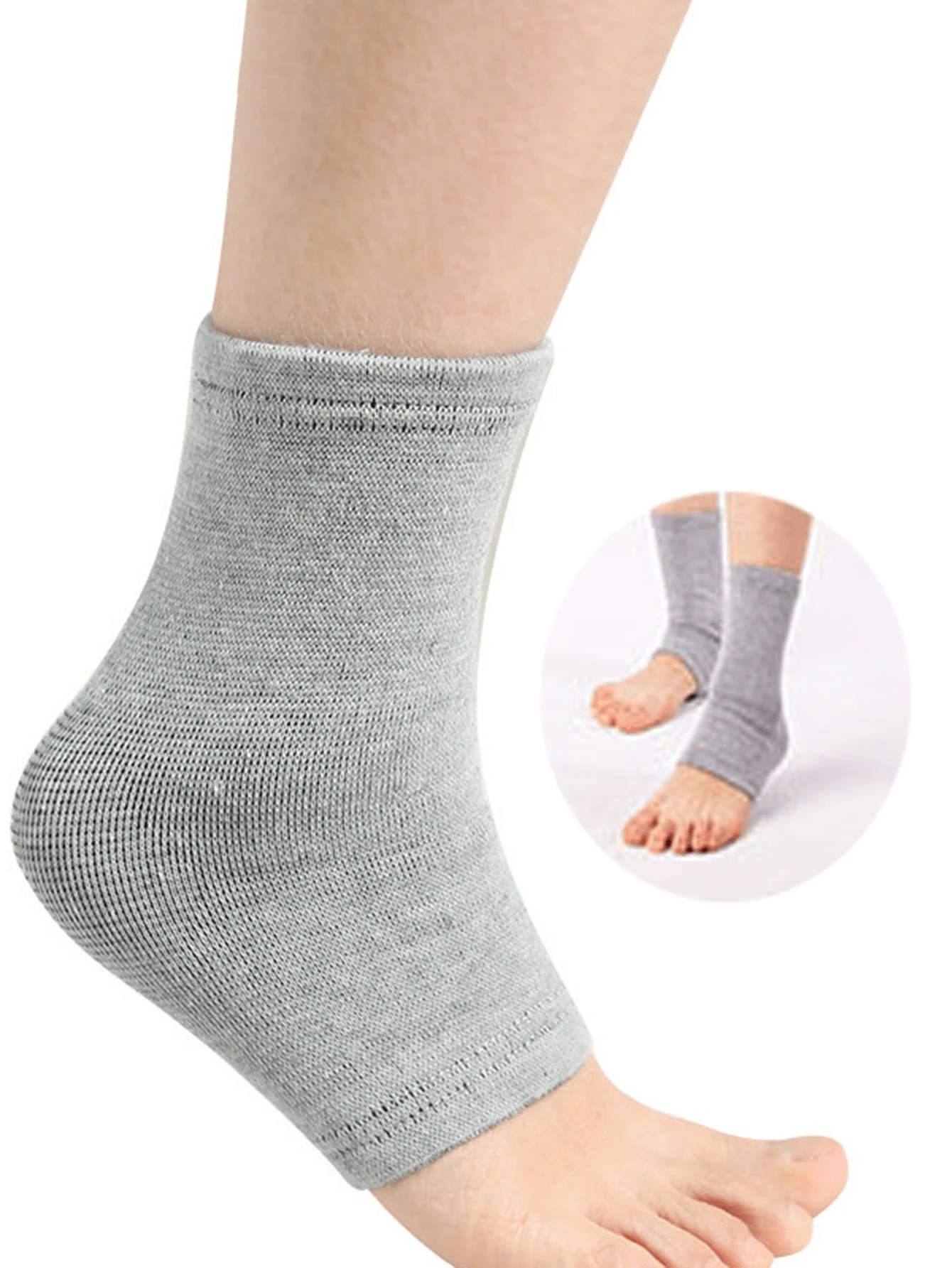1pair Medical Nylon Compression Ankle Socks For Men And Women, For ...
