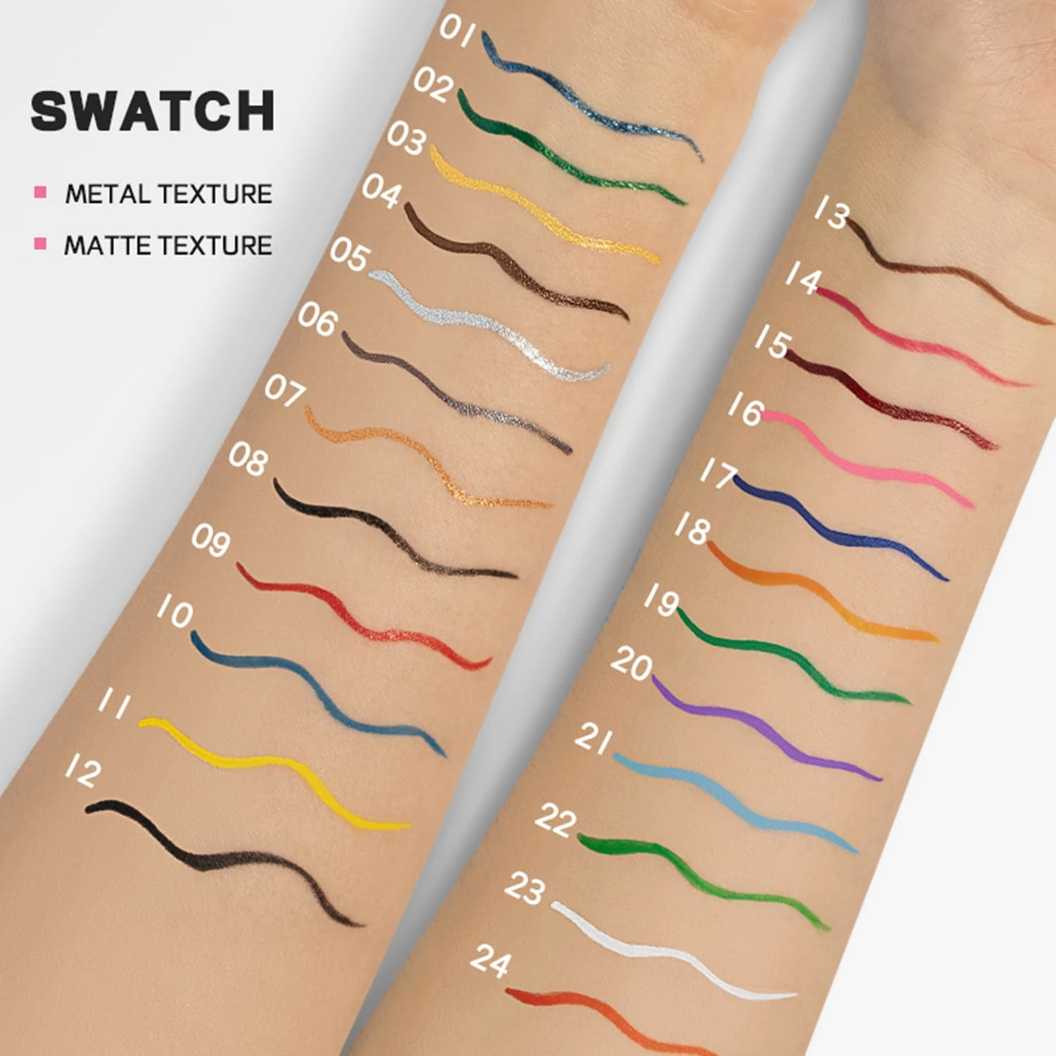 Liquid Eyeliner, Easy To Color Glitter And Matte Precision Fine Tip Eye ...