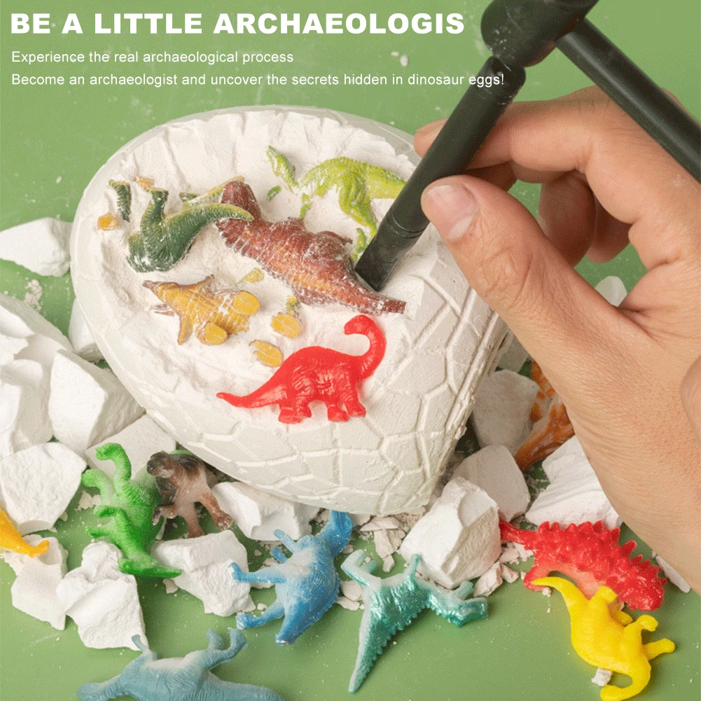 Giant Dinosaur Egg Dig Kit,Dino Eggs Excacation Set Dig Out 10 Surprise ...