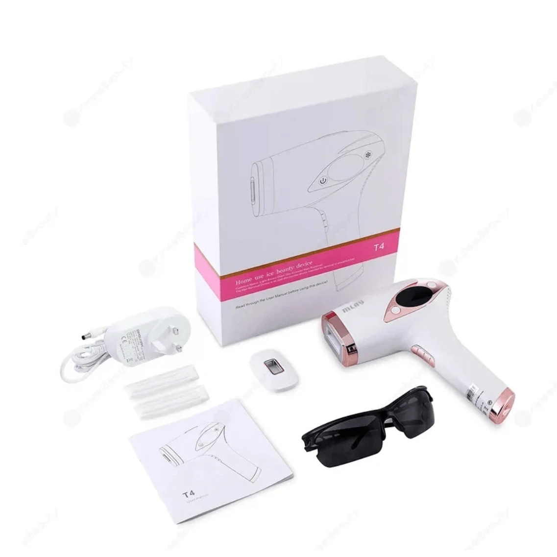 Melsya MLAY T4 Laser Hair Removal Device Laser Hair Removal ICE Cold ...