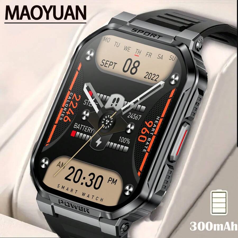 שעון תקשורת אלחוטי חכם חדש של MAOYUNA לבני נוער, מסך מגע 1.83 אינץ ...