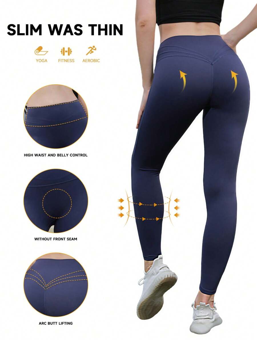 Fashionable High Waist & Butt Lifting Tight Yoga Pants, Revealing Good ...