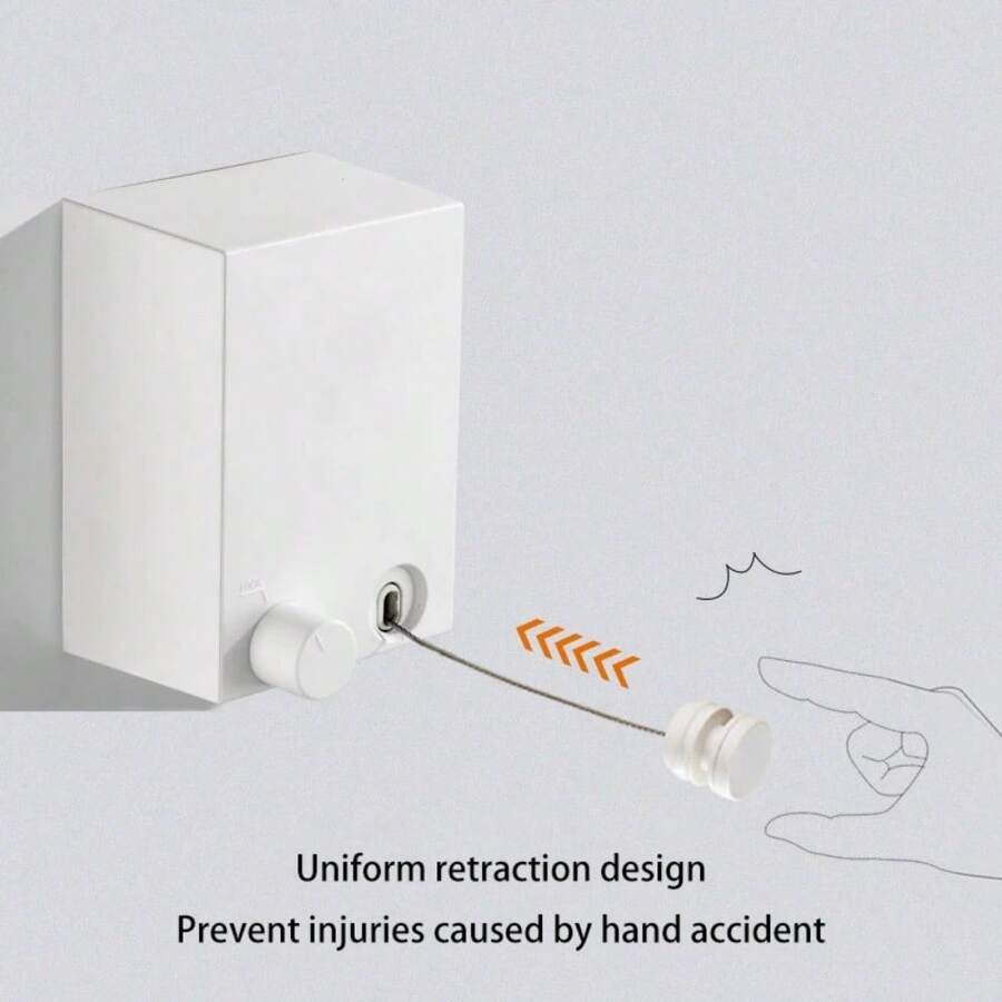 Retractable Invisible Clothesline With Stainless Steel Wire/Retractable ...