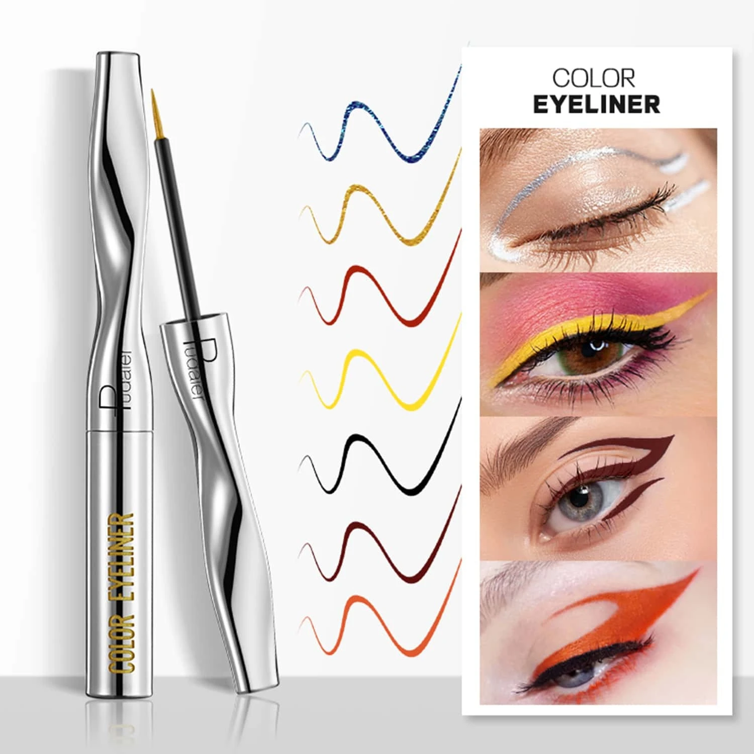Liquid Eyeliner, Easy To Color Glitter And Matte Precision Fine Tip Eye ...