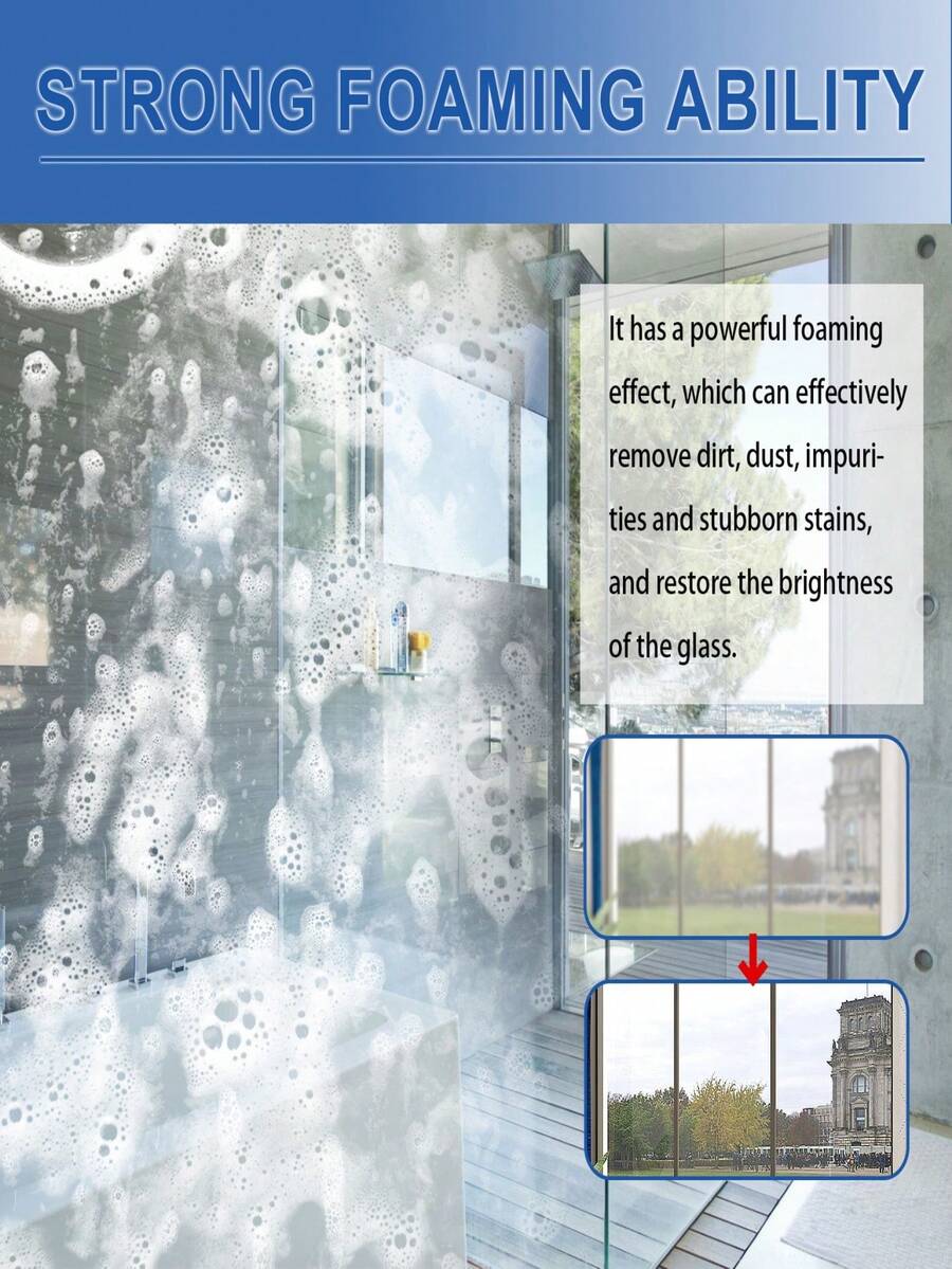 Glass Cleaner Clean Glass Dust Impurities Stubborn Stains Glass Mirror ...