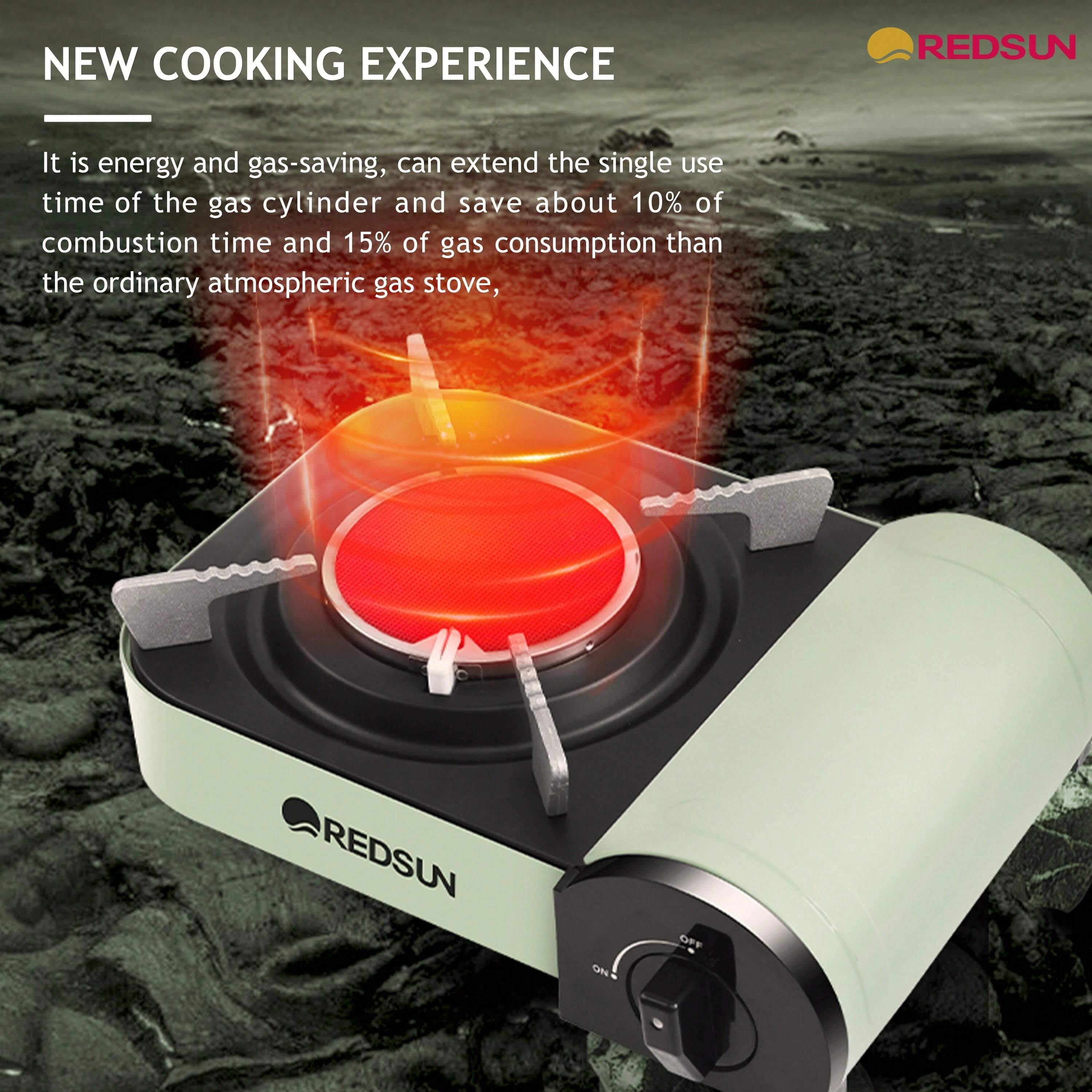 RedSun Camping Stove, Portable Water Heater, Butane Gas Cooker, Mini ...