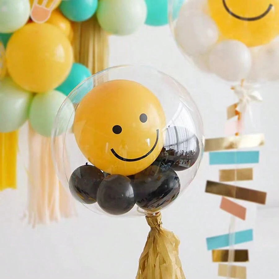 12pcs Combination Bubble Balloons DIY Clear Fillable Bubble Balloons ...