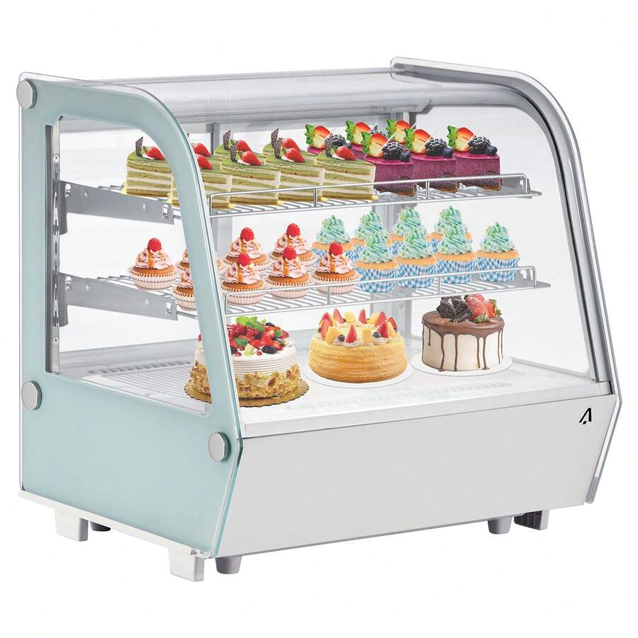 Commercial Countertop Refrigerator 120L- Display Case W/Led Lighting ...