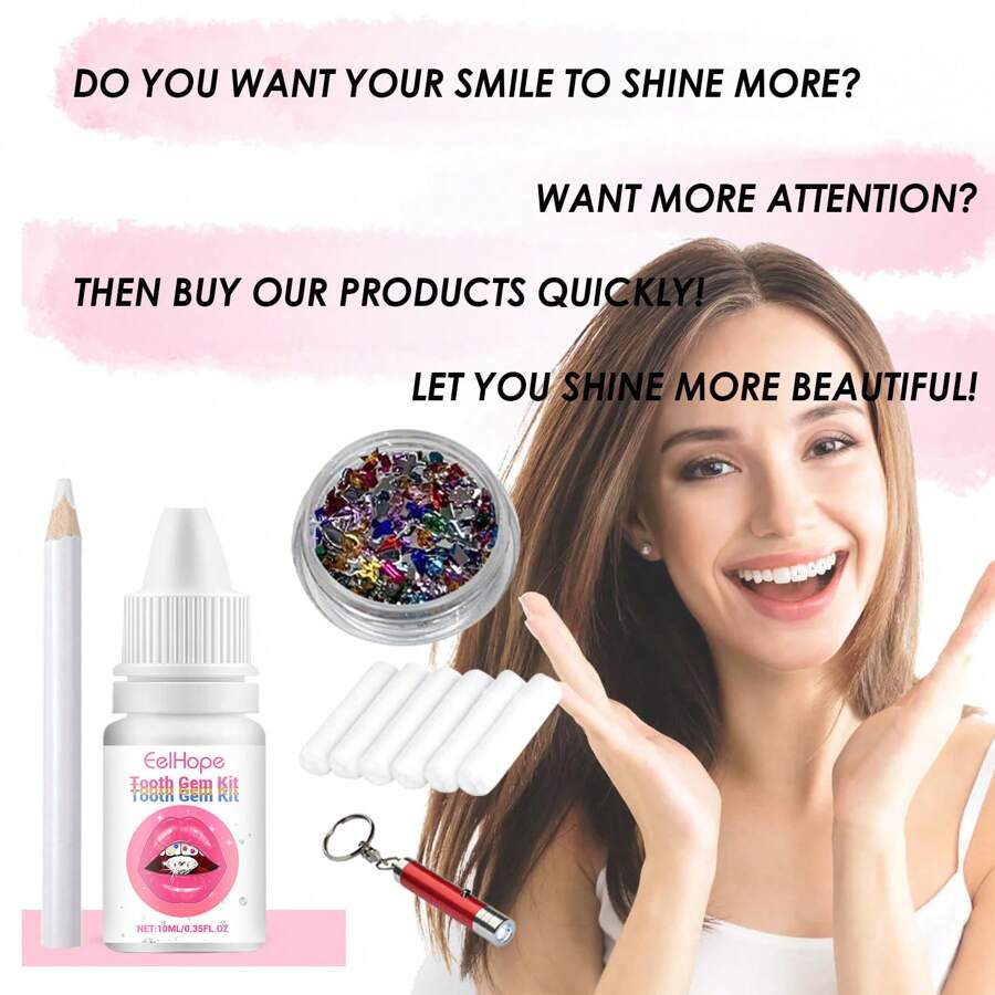 Tooth Gems Kit, Western Style Hip-Hop Rhinestone Teeth Jewelry, DIY ...