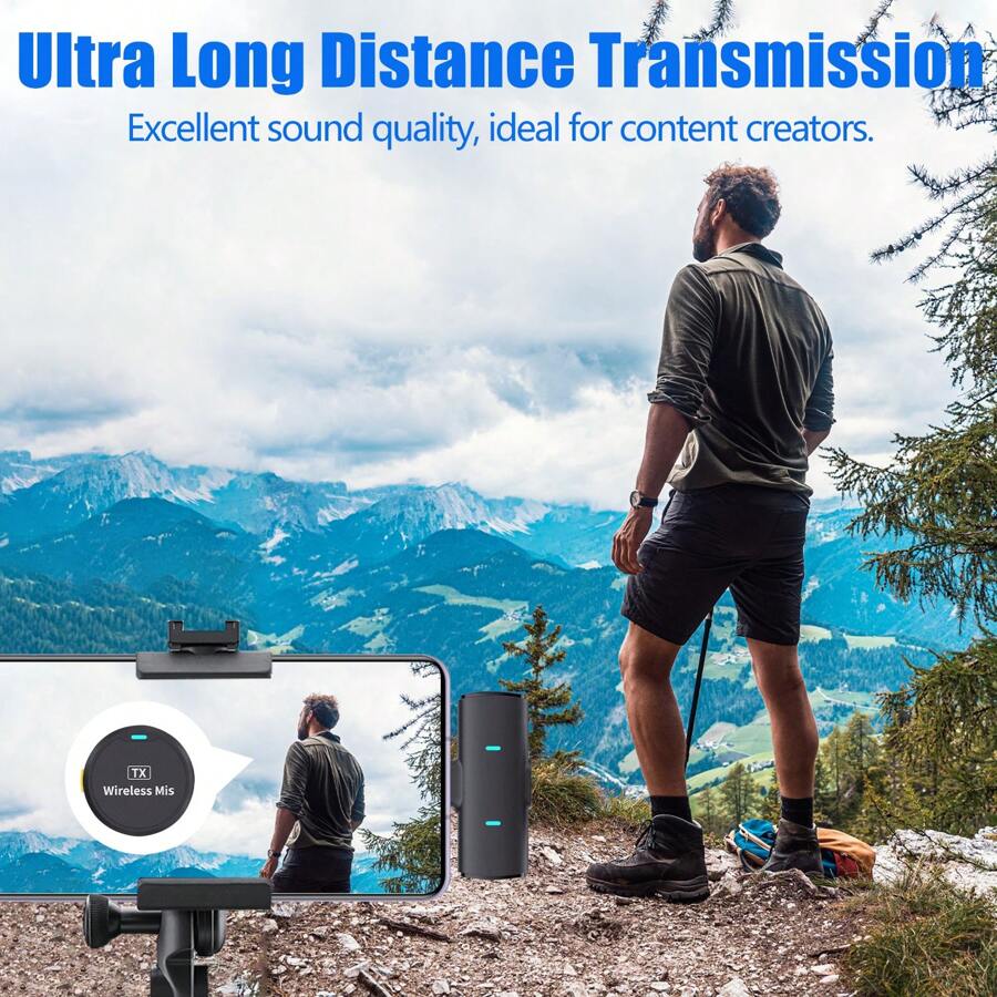 Microphone cravate sans fil compatible avec iPhone iPad Type-C ...