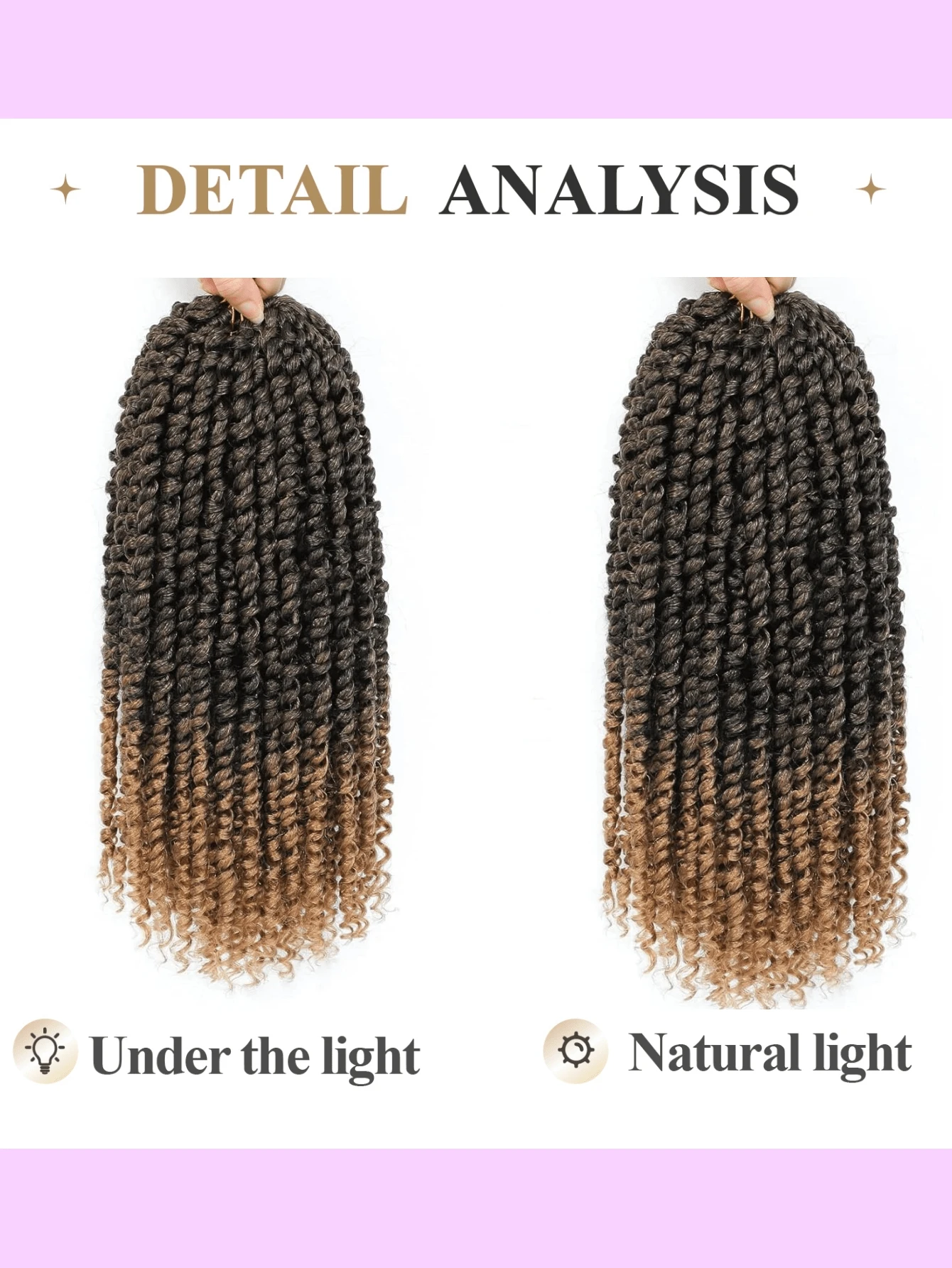 1 paquete Cabello de trenzas rizadas 'Passion Twist' de 14 pulgadas ...