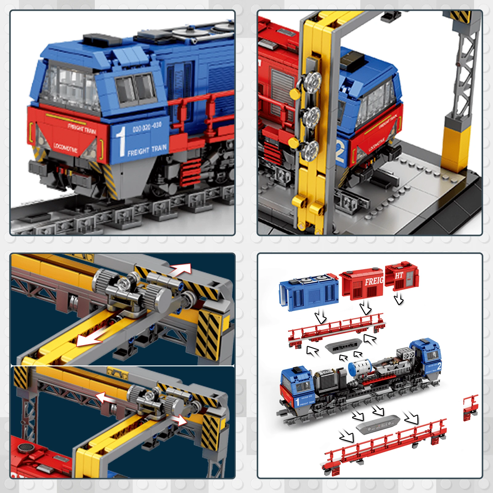 JMBricklayer Freight Train Building Set 51106, G2000 City Train Sets ...