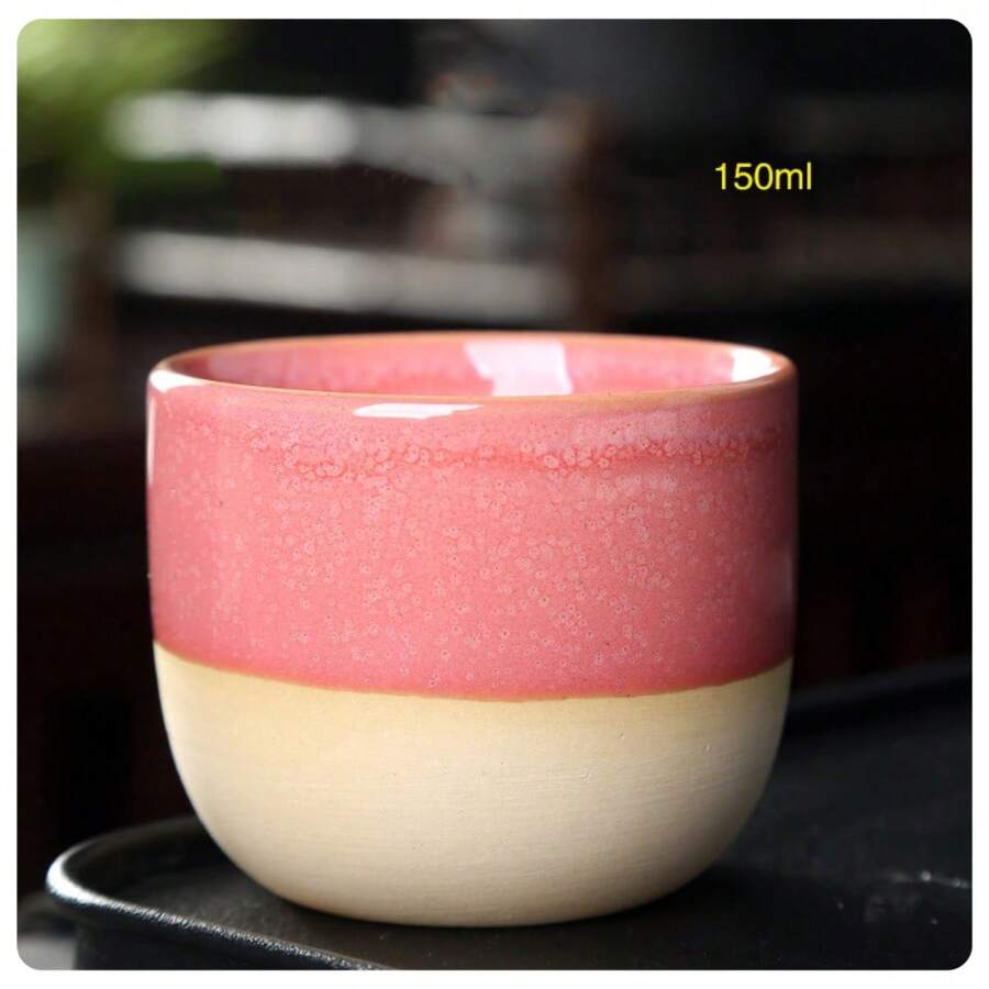 Creative Japanese-Style Ceramic Tea Cup Set, Single Cup With Kiln ...